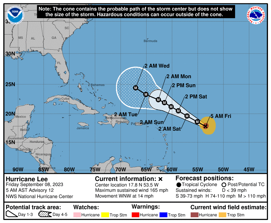 Hurricane Lee poised to bring big waves to Florida beaches - Surf Guru ...